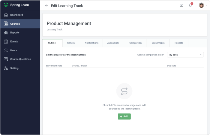 What Learning Track is and how to use it in iSpring LMS